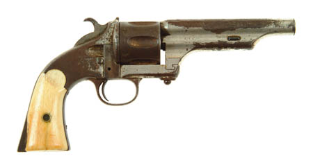 1ST MODEL MERWIN & HULBERT OPEN TOP REVOLVER.