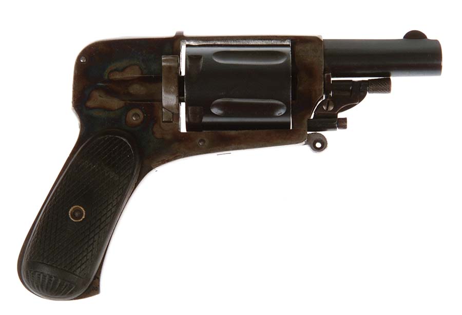 GERMAN FOLDING TRIGGER HAMMERLESS REVOLVER.