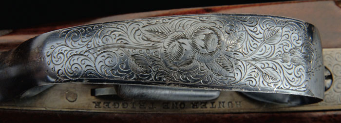 *RARE L.C. SMITH MONOGRAM GRADE DOUBLE BARREL SHOTGUN.