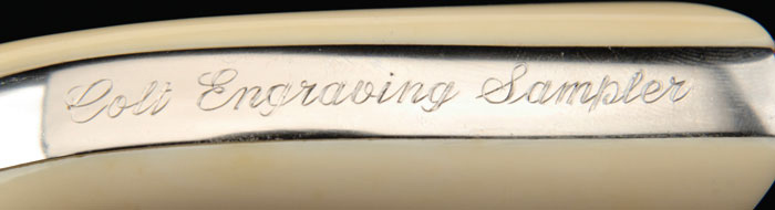 *CASED COLT SINGLE ACTION ARMY REVOLVER FACTORY ENGRAVING SAMPLER.