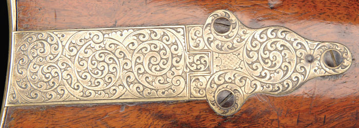 RARE FACTORY ENGRAVED MODEL 1853 SHARPS SPORTING RIFLE.