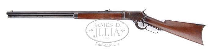 RARE BRITISH PROOFED COLT BURGESS LEVER ACTION RIFLE.