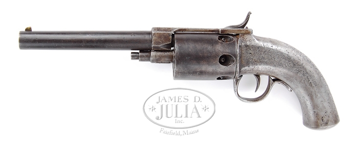 EXTREMELY RARE SPRINGFIELD ARMS CO. ALL METAL DRAGOON PERCUSSION REVOLVER.