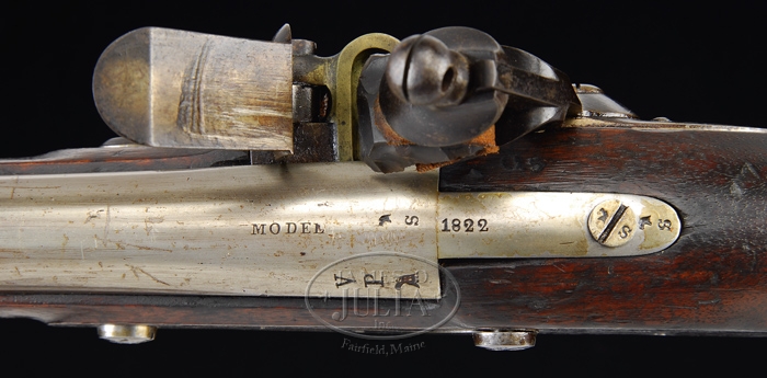 THE ONLY KNOWN 1822 DATED MODEL 1816 HARPERS FERRY MODEL FLINTLOCK MUSKET.