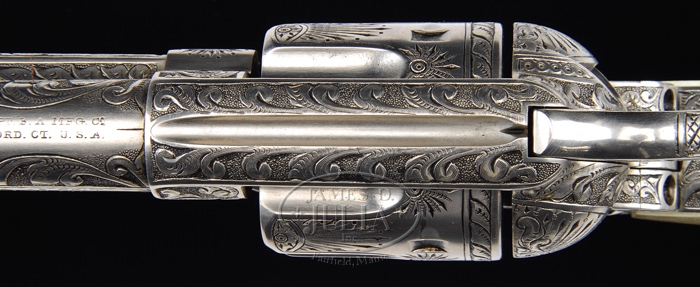 FINE DELUXE ENGRAVED COLT SINGLE ACTION ARMY REVOLVER.