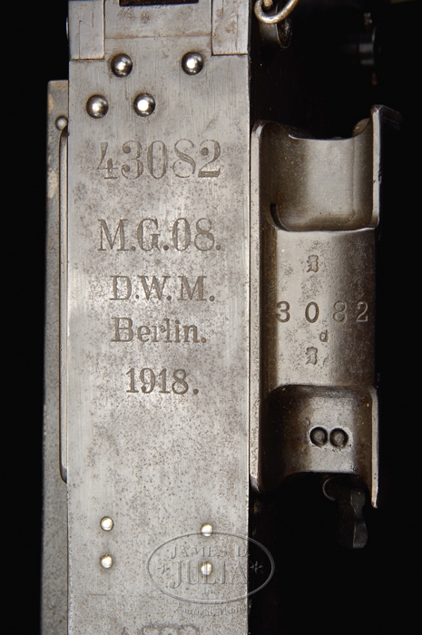 **GERMAN MAXIM MGO8 WATER COOLED MACHINE GUN.