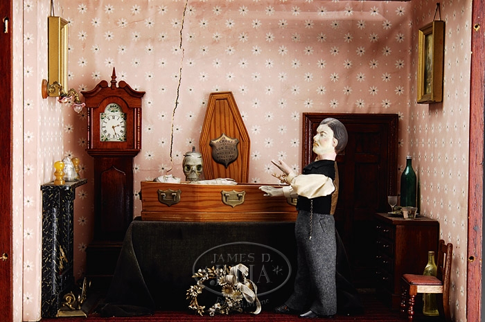 DENNISON “UNDERTAKER” COIN-OP AUTOMATON.