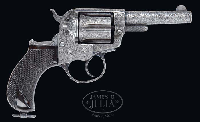 FABULOUS FACTORY ENGRAVED COLT LIGHTNING SHERIFF’S MODEL DA REVOLVER.