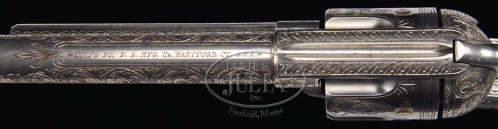 EXTRAORDINARY CUSTOM ENGRAVED EARLY COLT SINGLE ACTION ARMY REVOLVER.