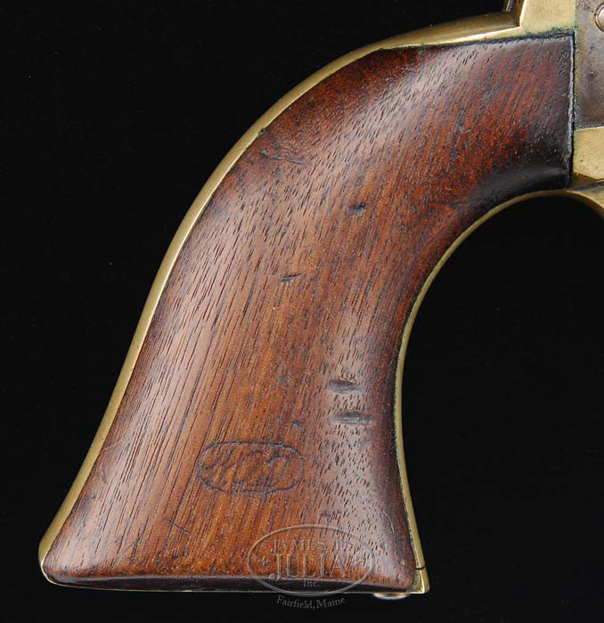RARE COLT NEW HAMPSHIRE MARKED 2ND MODEL DRAGOON PERCUSSION REVOLVER.