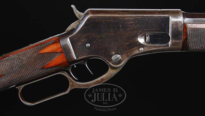 VERY RARE MARLIN MODEL 1881 SPECIAL ORDER DELUXE LEVER ACTION RIFLE.