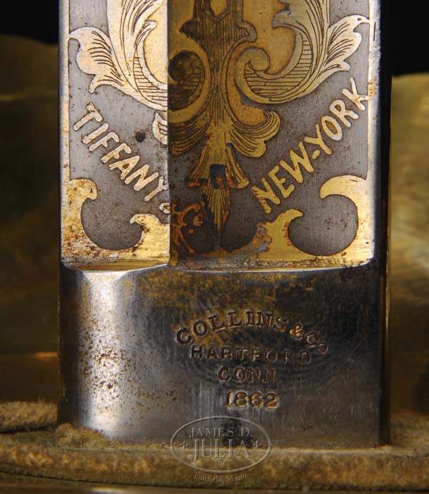 MAGNIFICENT AND HISTORIC CIVIL WAR CASED AND INSCRIBED TIFFANY ...