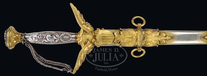 MAGNIFICENT HIGH GRADE TIFFANY & CO. PRESENTATION SWORD, SCABBARD ...