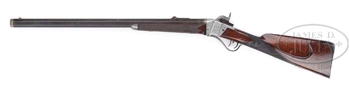 EXTREMELY RARE EXHIBITION QUALITY SHARPS MODEL 1853 SPORTING RIFLE WITH ...