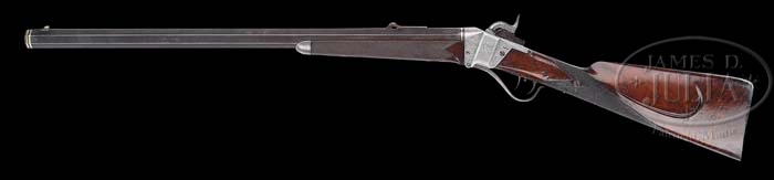 EXTREMELY RARE EXHIBITION QUALITY SHARPS MODEL 1853 SPORTING RIFLE WITH ...