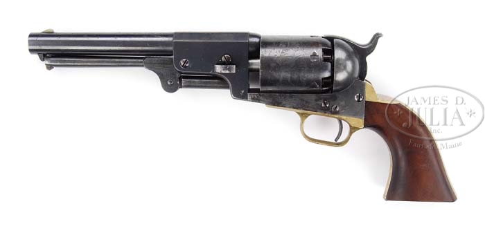 EXTREMELY RARE CASED COLT THIRD MODEL DRAGOON PERCUSSION REVOLVER.