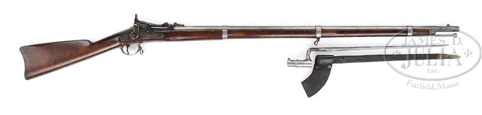 OUTSTANDING SPRINGFIELD MODEL 1865 FIRST ALLIN CONVERSION TRAPDOOR RIFLE.