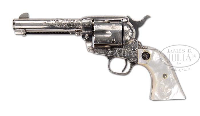 *FINE FACTORY ENGRAVED COLT SINGLE ACTION ARMY REVOLVER.