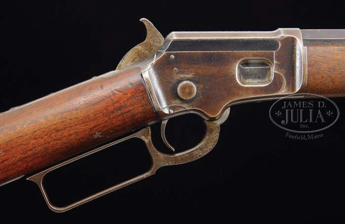 VERY SCARCE MARLIN 1891 SIDE LOADING LEVER ACTION RIFLE.
