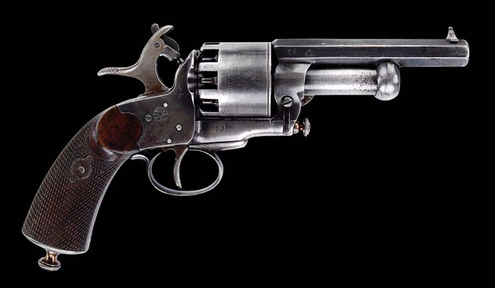 EXTREMELY RARE CONFEDERATE BABY LE MAT PERCUSSION REVOLVER.