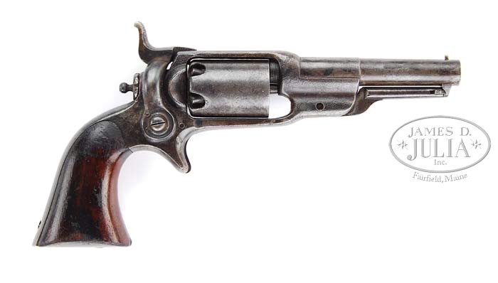 CASED COLT ROOT MODEL 7 PERCUSSION REVOLVER.
