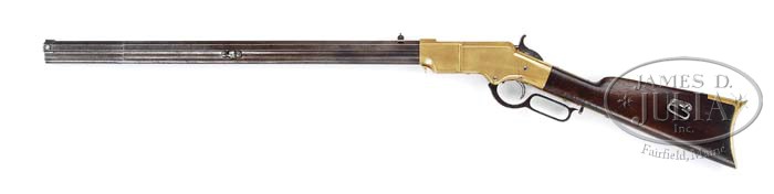 HENRY 1860 LEVER ACTION REPEATING RIFLE.