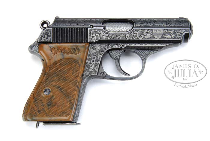*RARE & SPECIAL ENGRAVED MRS. HERMANN GOERING PRESENTATION WALTHER PPK ...