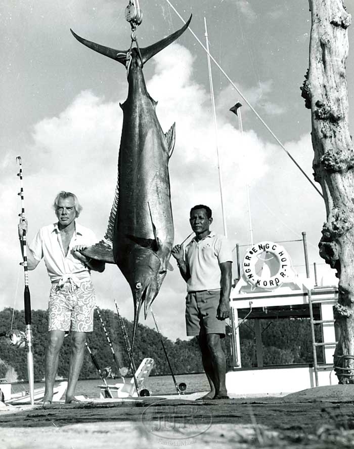 LEE MARVIN’S PRESENTATION BLACK MARLIN BILL TROPHY.