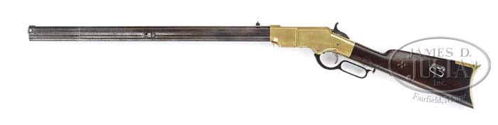 HENRY 1860 LEVER ACTION REPEATING RIFLE.