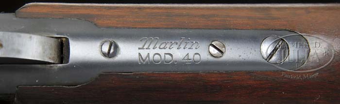 *EXTREMELY RARE, ONE OF TWO KNOWN, MARLIN MODEL 40 PUMP ACTION RIFLE.