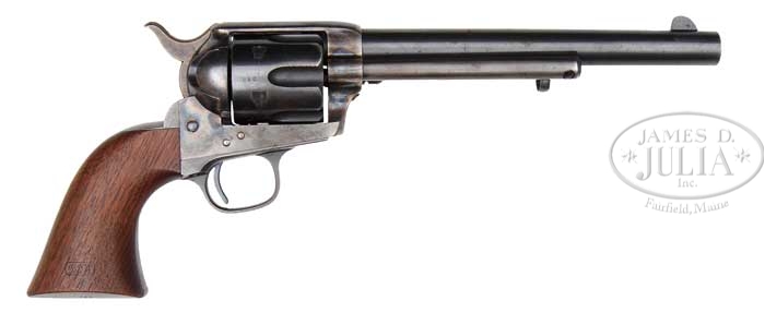 EXTRAORDINARY 1880 ISSUED COLT CAVALRY SINGLE ACTION ARMY REVOLVER.