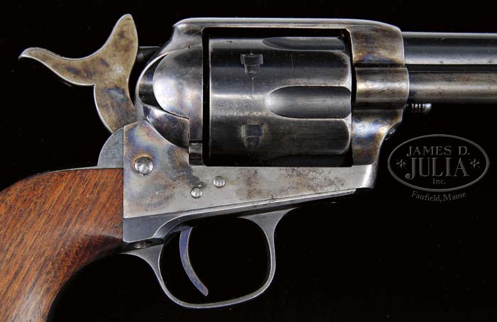 EXTRAORDINARY 1880 ISSUED COLT CAVALRY SINGLE ACTION ARMY REVOLVER.
