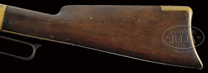 EARLY TWO-DIGIT HENRY LEVER ACTION REPEATING RIFLE.