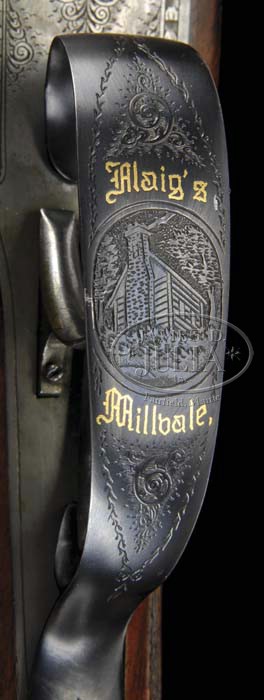 *LUDWIG BOROVNIK OVER-UNDER EJECTOR DOUBLE RIFLE WITH SCOPE.