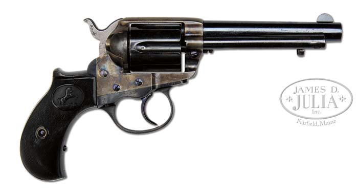 FINE CASED COLT MODEL 1877 DA LIGHTNING REVOLVER.