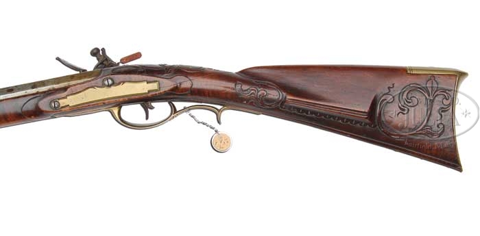 FINE & RARE RELIEF CARVED NICHOLAS BEYER GOLDEN AGE FLINTLOCK KENTUCKY ...