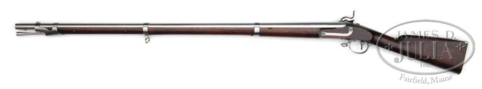 EXTREMELY RARE SPRINGFIELD PATTERN MODEL 1842 PERCUSSION MUSKET.