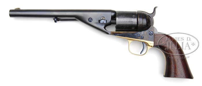 BEAUTIFULLY RESTORED COLT MODEL 1861 NAVY CONVERSION REVOLVER.