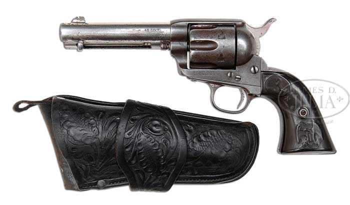 DOCUMENTED COLT SINGLE ACTION ARMY REVOLVER SURRENDERED BY ROBERT LEROY ...