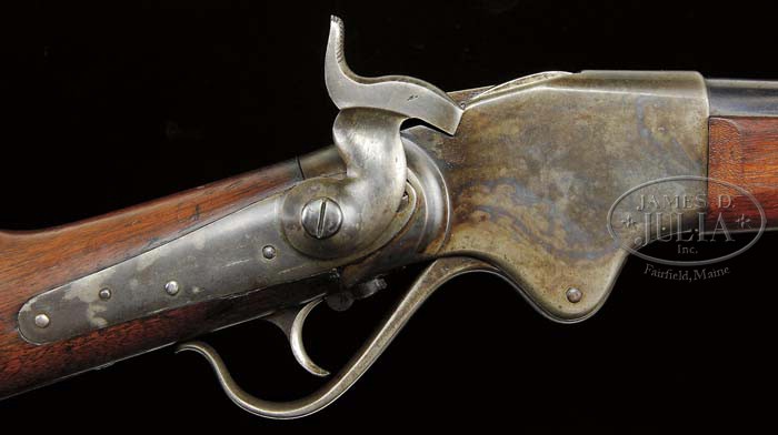 SCARCE SPRINGFIELD ALTERED SPENCER CAVALRY CARBINE TO INFANTRY RIFLE.