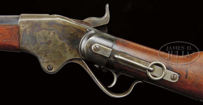 SCARCE SPRINGFIELD ALTERED SPENCER CAVALRY CARBINE TO INFANTRY RIFLE.