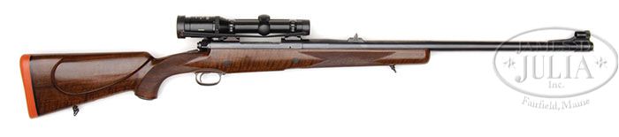 *GRIFFIN & HOWE LEFT HANDED SAFARI RIFLE WITH SCOPE.