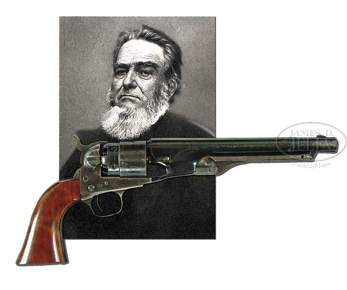 RARE CASED COLT MODEL 1860 ARMY REVOLVER GIVEN TO ATTY. GEN. EDWARD BATES.