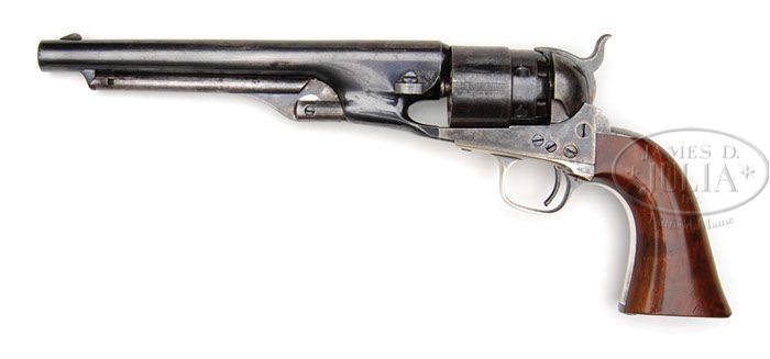 RARE CASED COLT MODEL 1860 ARMY REVOLVER GIVEN TO ATTY. GEN. EDWARD BATES.