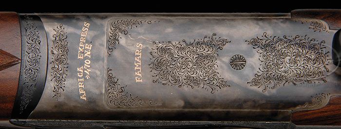 *FAMARS “AFRICA EXPRESS” BOXLOCK EJECTOR DOUBLE RIFLE WITH CASE.