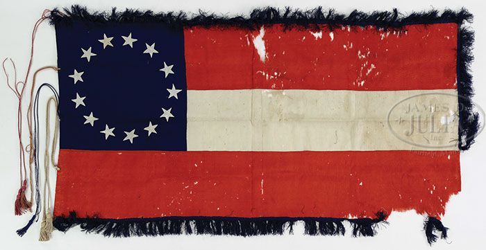 CONFEDERATE 1ST NATIONAL FLAG FROM ESTATE OF CAPTAIN GEORGE W. BROWN ...