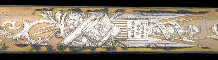 FABULOUS TIFFANY PRESENTATION SWORD PRESENTED BY THE FREED SLAVES OF ...