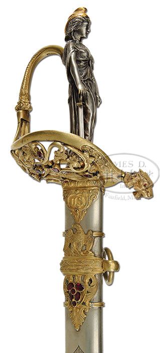 HIGH GRADE FULL STATUE PRESENTATION SWORD TO GENERAL STEPHEN “BUTCHER ...