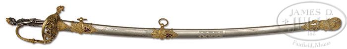 HIGH GRADE FULL STATUE PRESENTATION SWORD TO GENERAL STEPHEN “BUTCHER ...