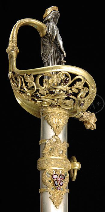 HIGH GRADE FULL STATUE PRESENTATION SWORD TO GENERAL STEPHEN “BUTCHER ...